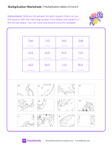 Multiplication tables of 2 and 3 - Free Printable 2nd Grade Math ...