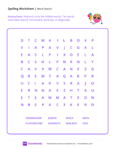 Word Search - Ice Berry - Free Printable 4th Grade Reading Worksheet ...